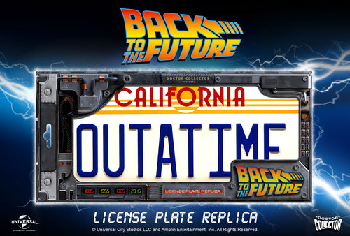 BACK TO THE FUTURE "OUTATIME" - License Plate