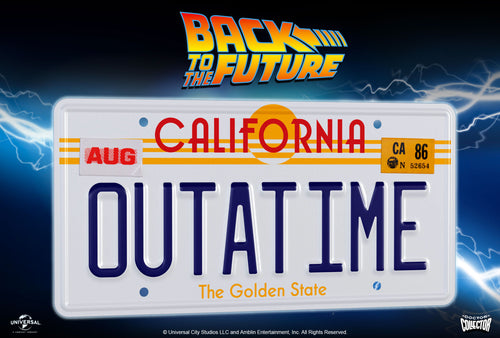 BACK TO THE FUTURE "OUTATIME" - License Plate