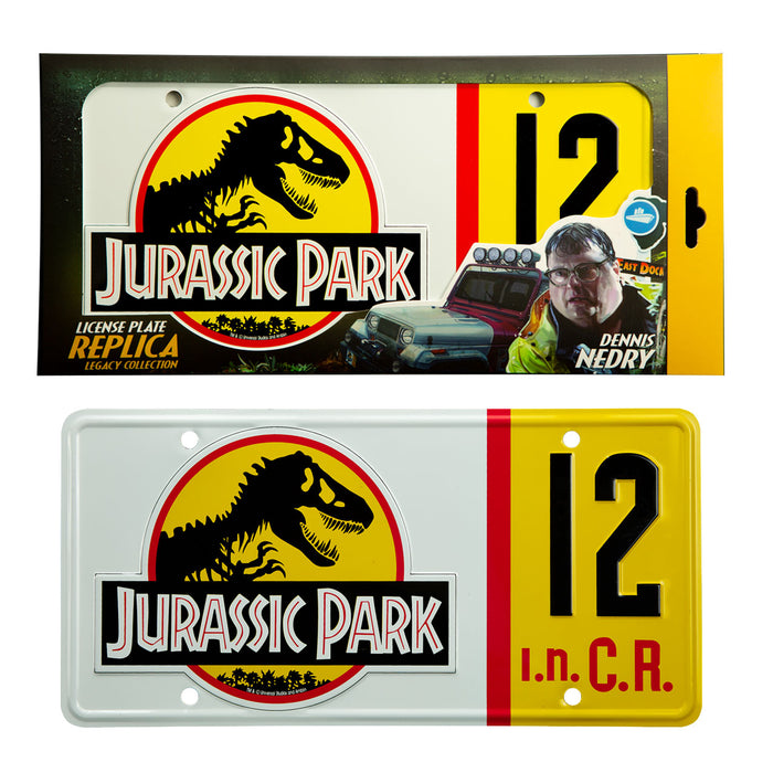 JURASSIC PARK "Dennis Nedry" - Licence Plate Replica